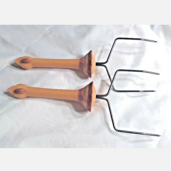 Unbranded | Holiday | Vintage Turkey Handle Lifter Forks Excellent ...